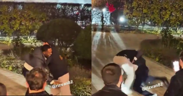 Jon Jones Flees the Scene After Khamzat’s Surprising Takedown ...